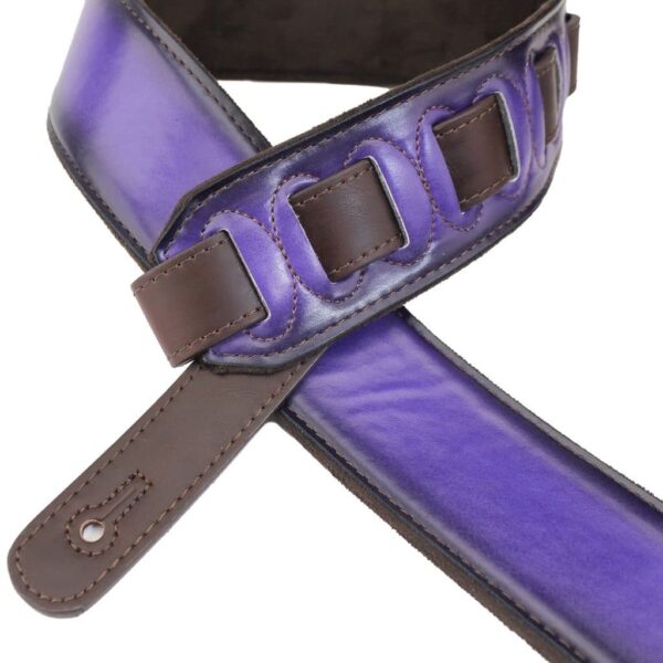 GR-15 Purple Sunburst Strap With Pick Pockets, Padded Suede Back ...