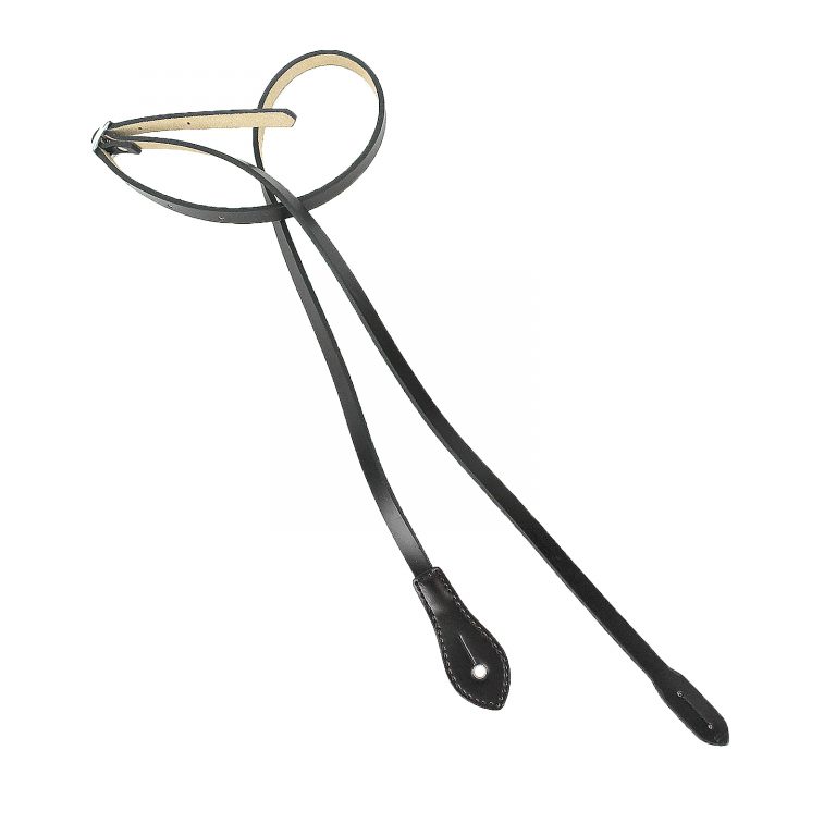M-41-BLK Black Leather Mandolin Strap For A or F Types - Walker and ...