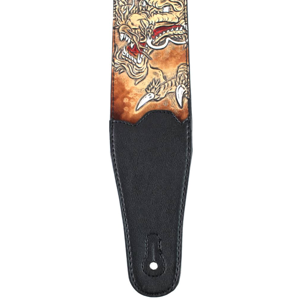CVG-DRG Hand Carved Luck Dragon On Black Padded Strap - Walker and Williams