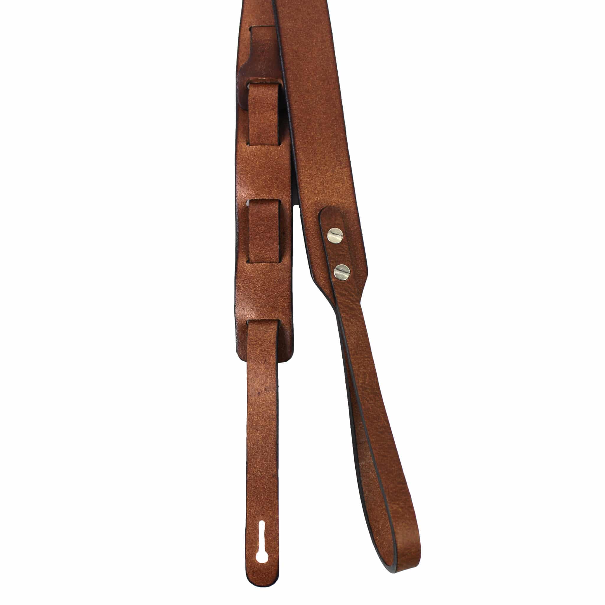 M-10 Retro Brown Grain Leather Mandolin, Mandola, Bouzouki or Uke Strap ...