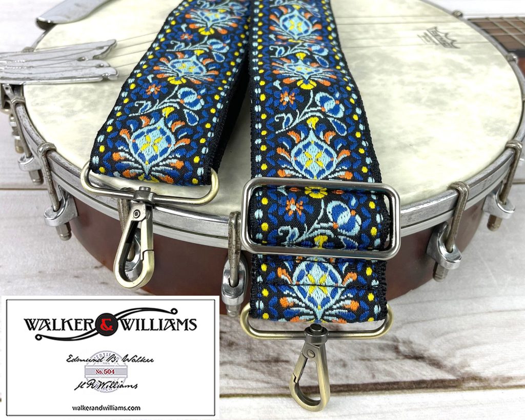 HBAN-29 Vintage Series Blue Cheer Mandala Woven Banjo Strap With ...