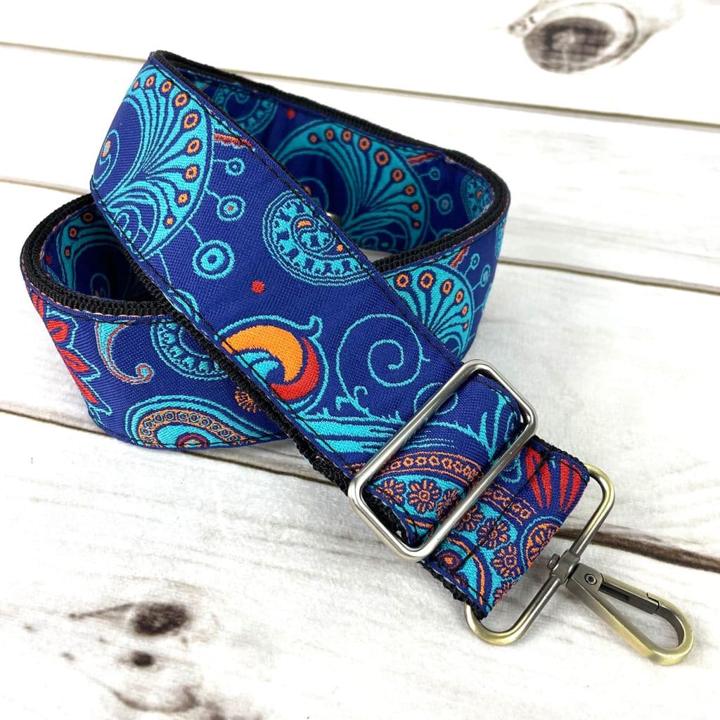 JKBAN-3 Vintage Series Blue Cheer Paisley Woven Banjo Strap With ...